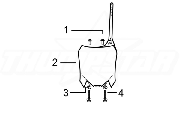 3776 | Number Plate Complete Assembly| TSX230 – ThumpNZ